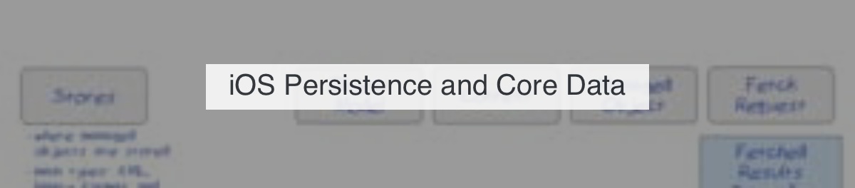 Reddit Comments On Ios Persistence And Core Data Udacity Course Reddacity