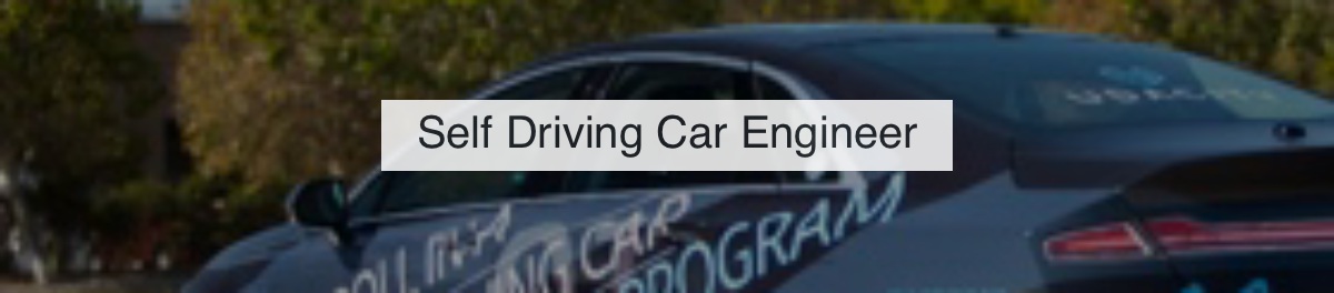 Reddit comments on "Self Driving Car Engineer" Udacity nanodegree | Reddacity